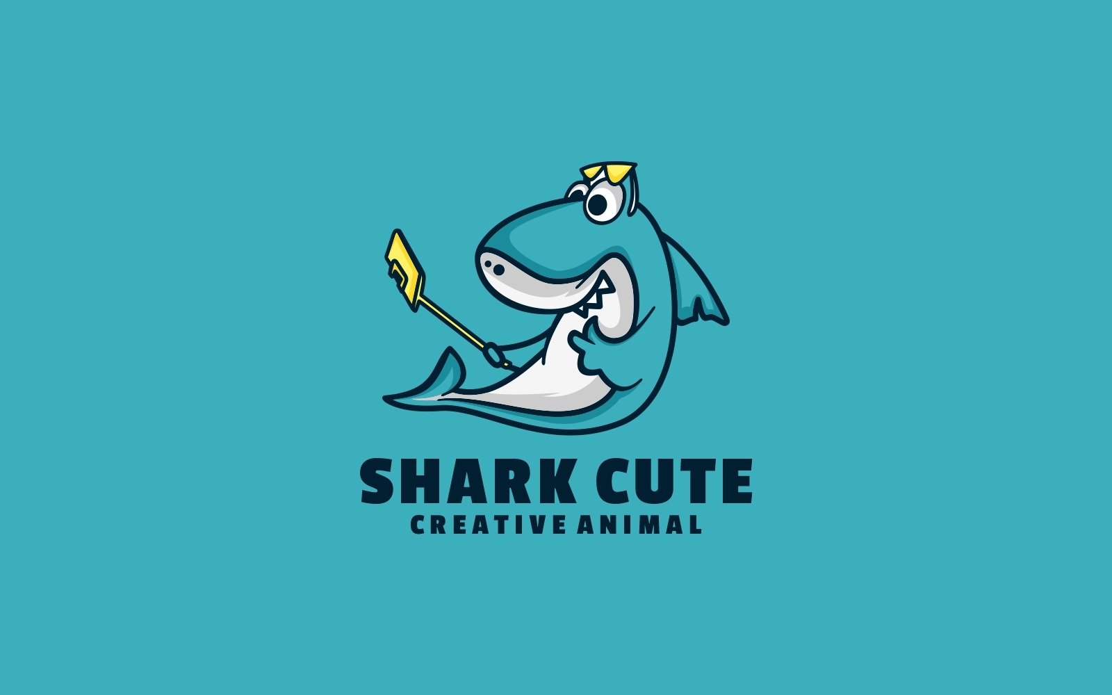 Shark Cute Cartoon Logo Style #216967 - TemplateMonster