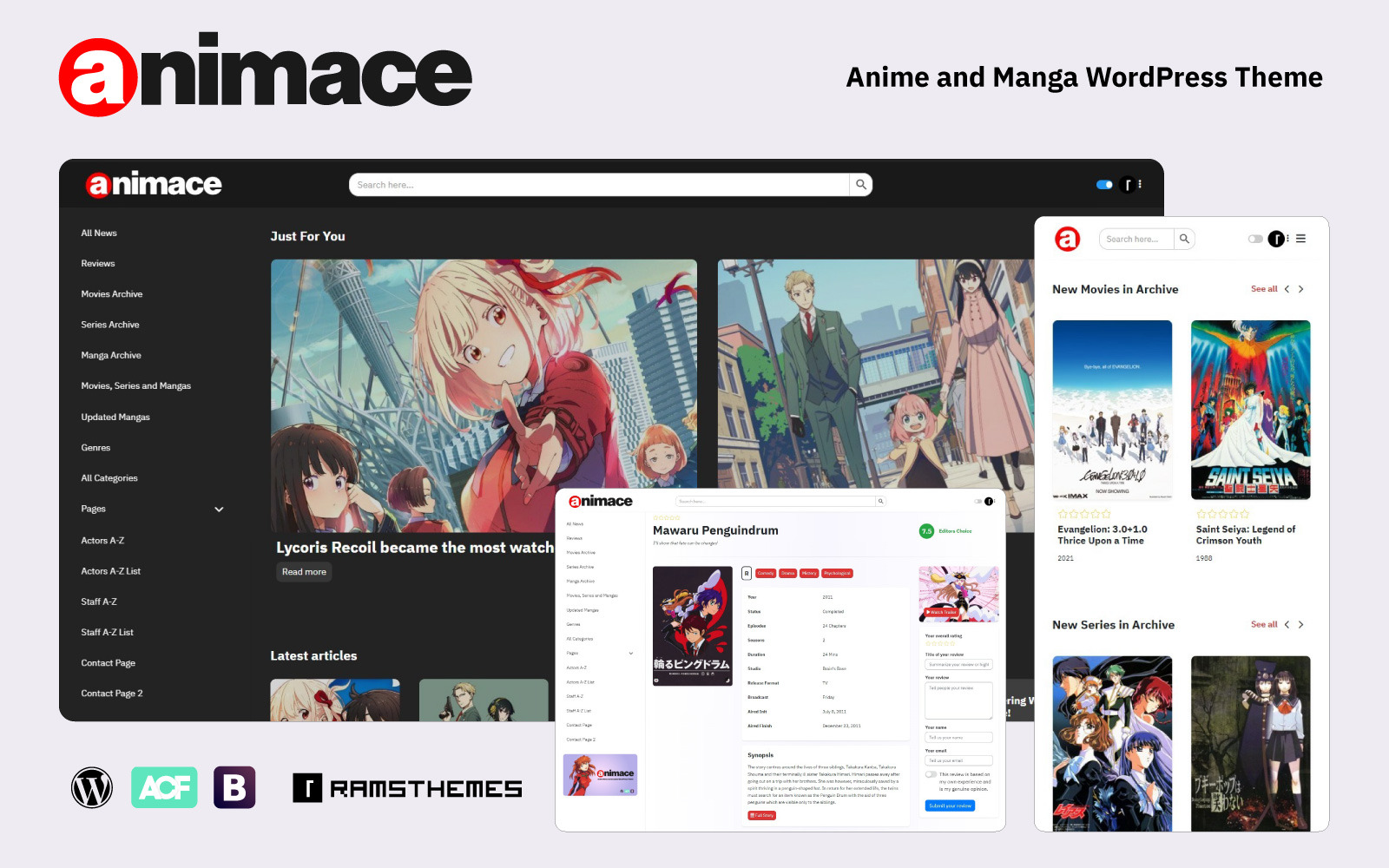 ANIMACE - Anime and Manga WordPress Theme - TemplateMonster