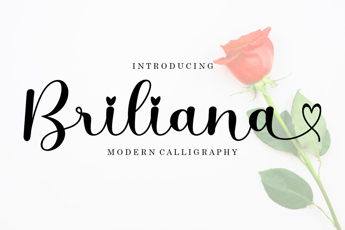 Briliana Modern Calligraphy Fonts #217421 - TemplateMonster