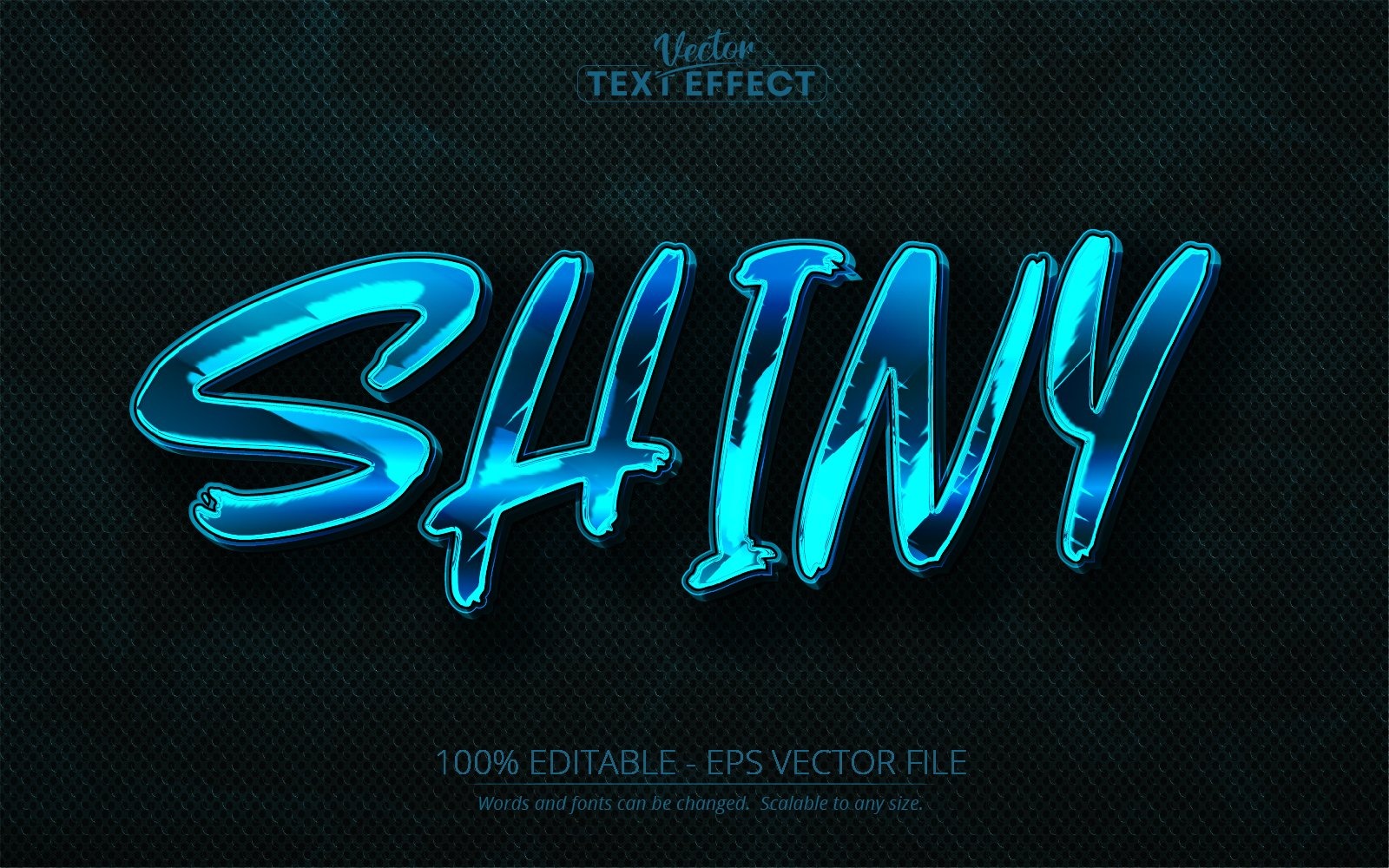 Shiny - Editable Text Effect, Font Style, Graphics Illustration