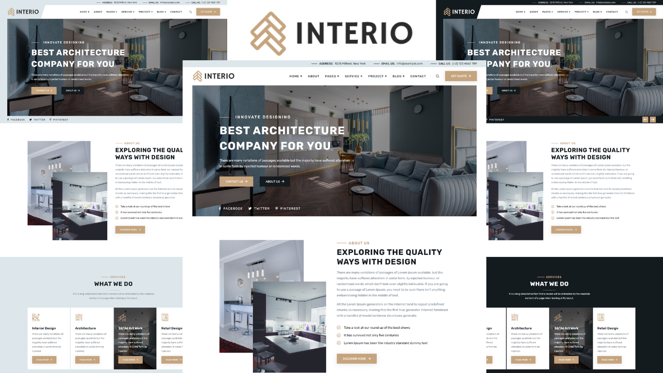 Interio - Architecture & Interior HTML5 Template