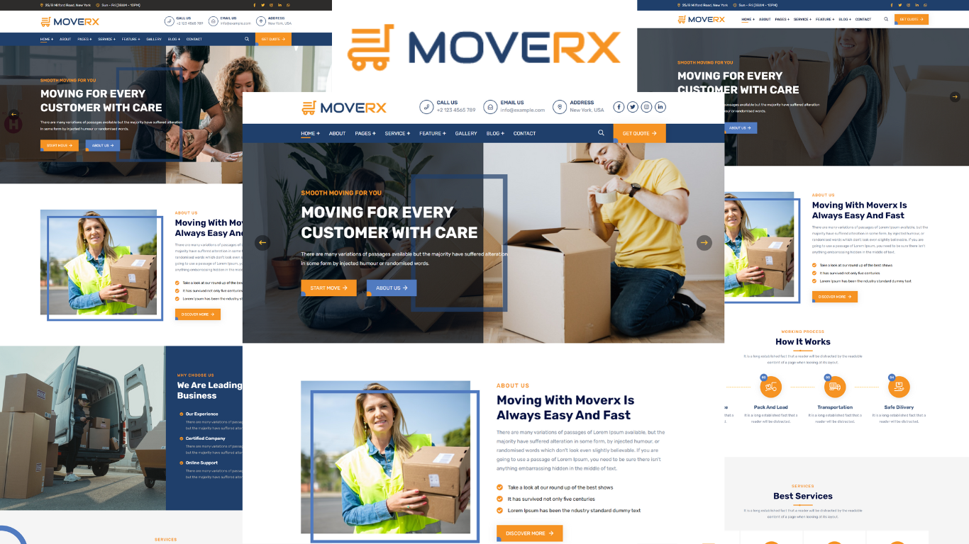 Moverx - Moving Company HTML5 Template - TemplateMonster