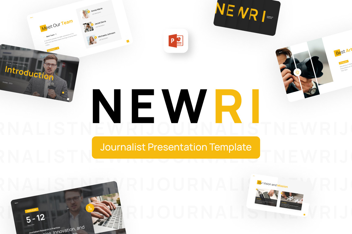 Newri Professional Journalist PowerPoint Template