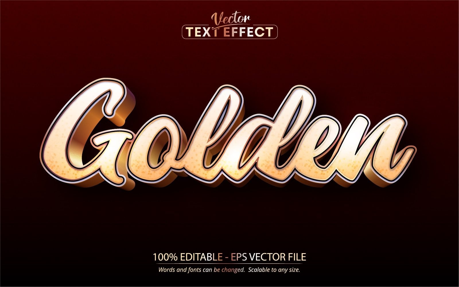 Golden - Shiny Gold Style, Editable Text Effect, Font Style, Graphics ...