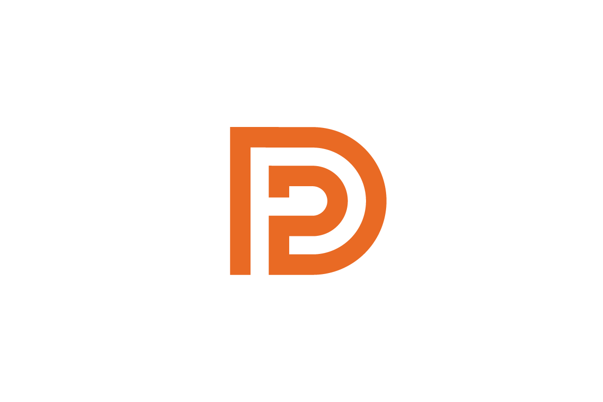 Letter D P Letters PD DP vector logo design - TemplateMonster