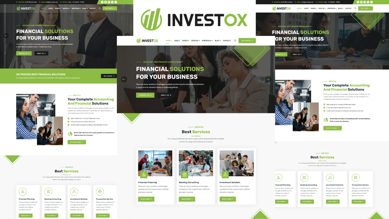 Investox - Accounting And Finance Consultancy HTML5 Template