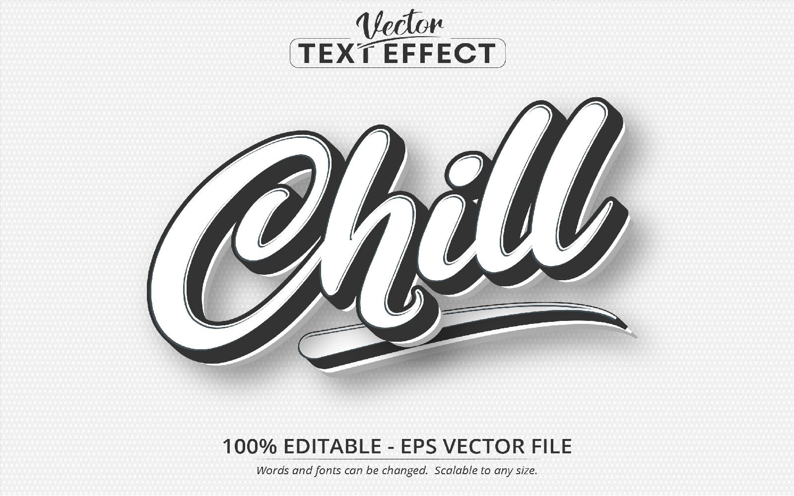 Chill - Minimalistic Style, Editable Text Effect, Font Style, Graphics ...