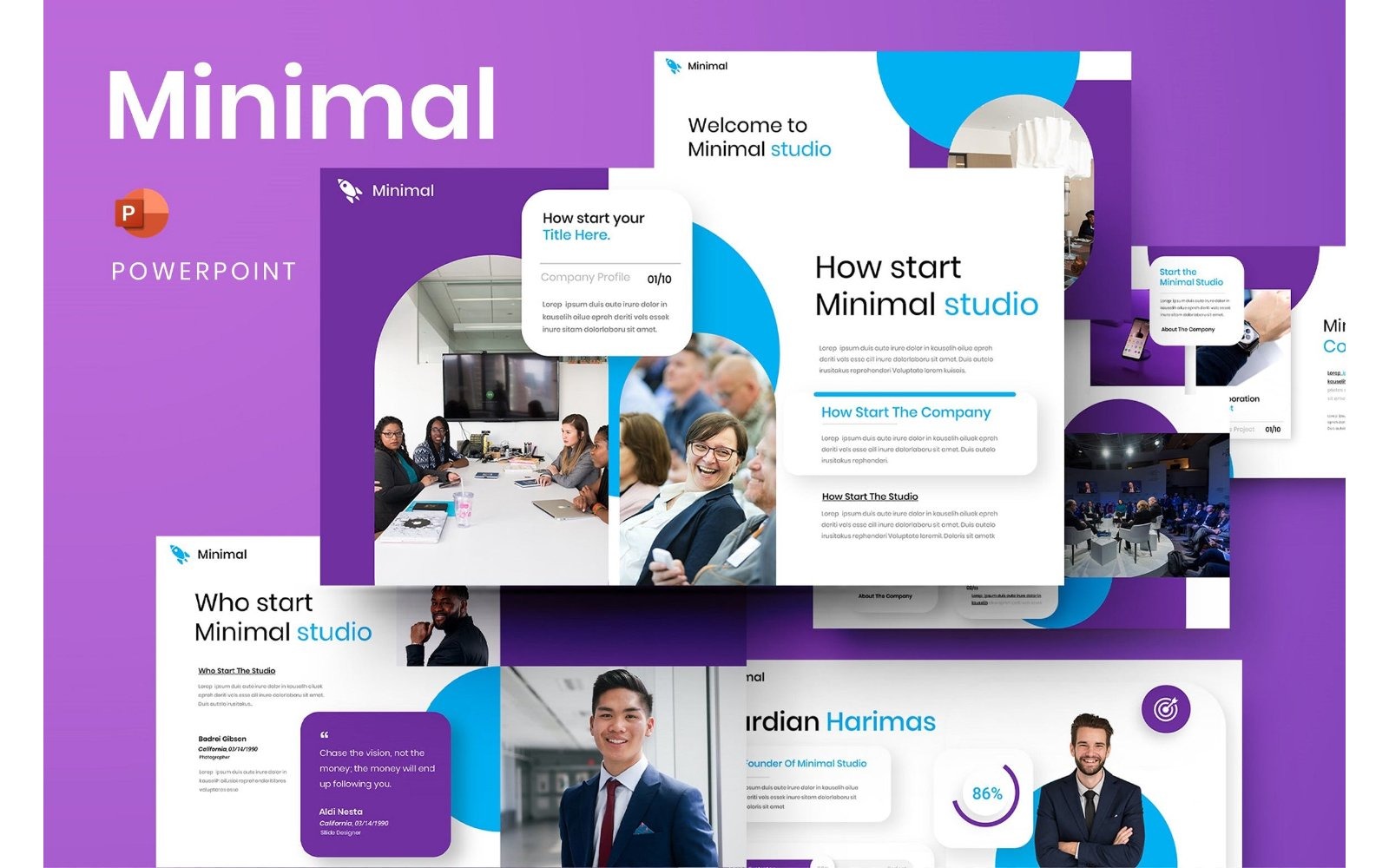 Minimal – Business PowerPoint Template - TemplateMonster