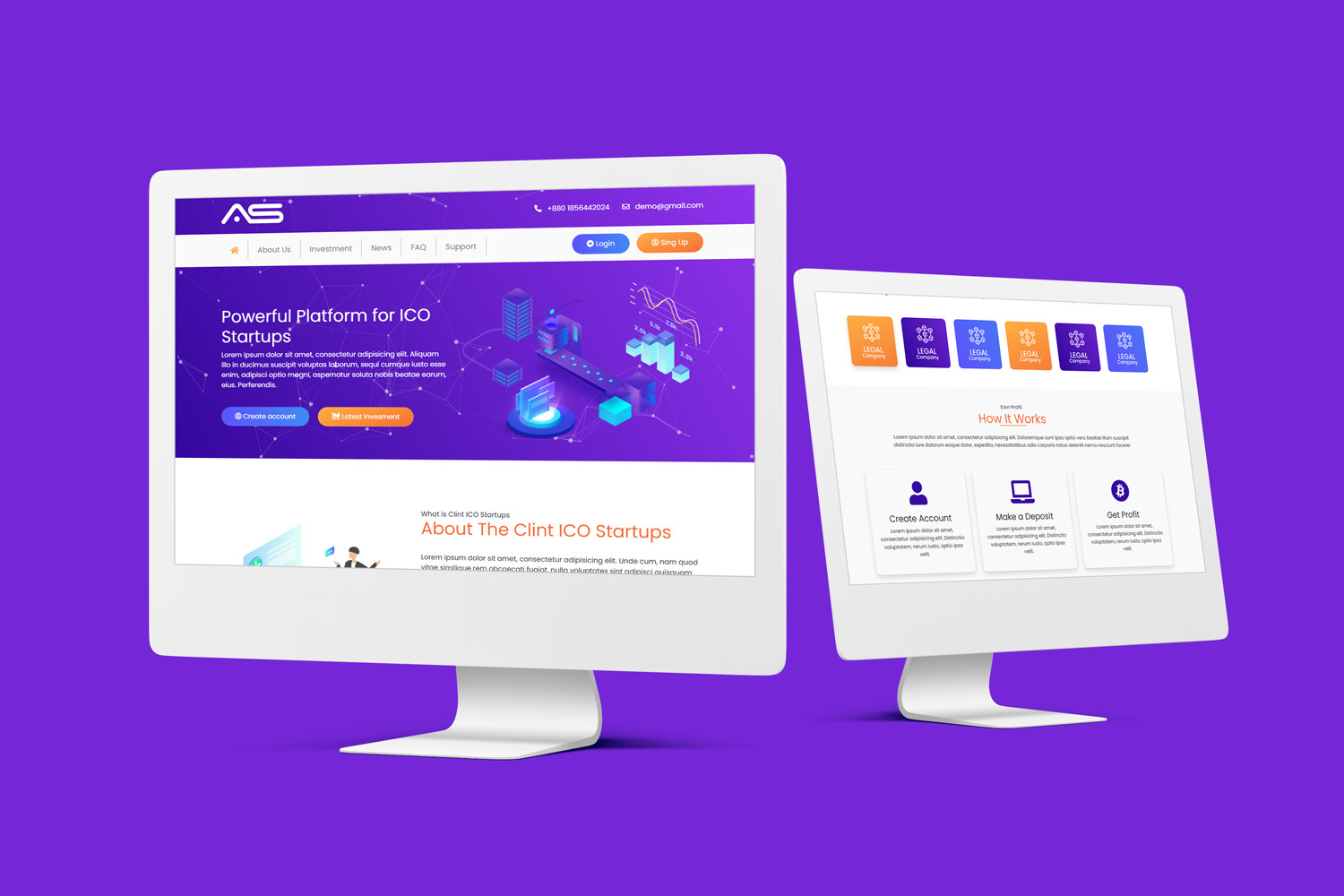 Clint - ICO Startups & Crypto HTML5 Template