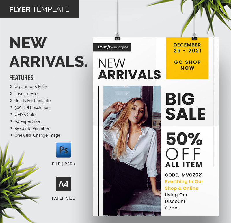 New Arrivals - Flyer Template #220338 - TemplateMonster