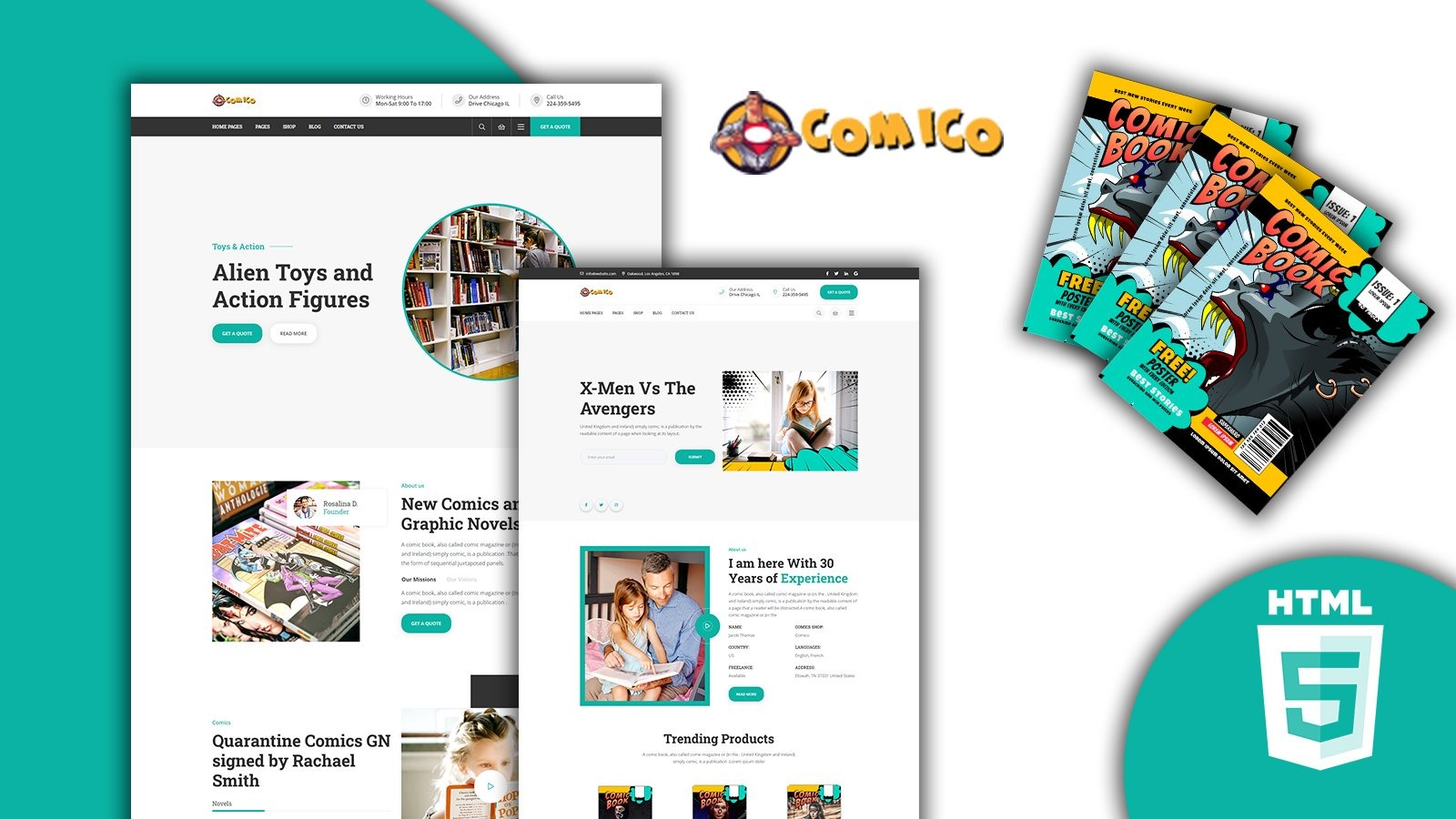 Comico - Comic Book Shop HTML Template - TemplateMonster