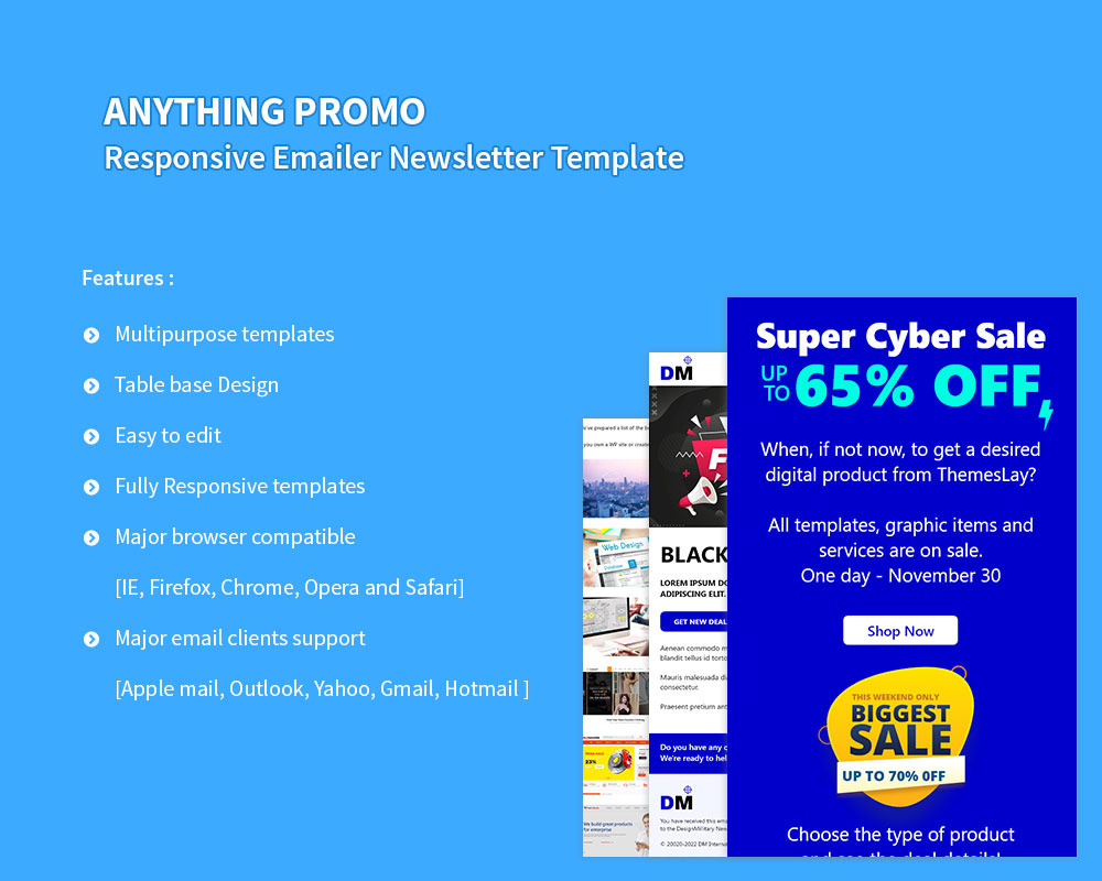 Anything Promo - Responsive Emailer Newsletter Template