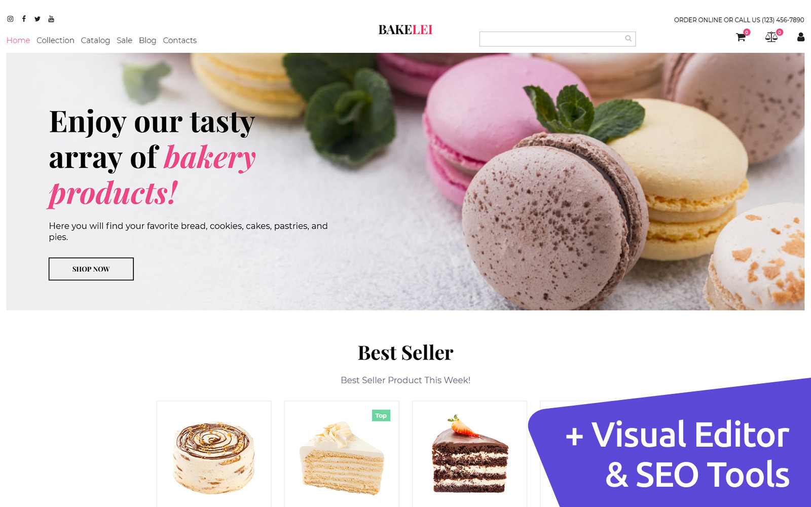 Cooking MotoCMS Website Design #223295 - TemplateMonster