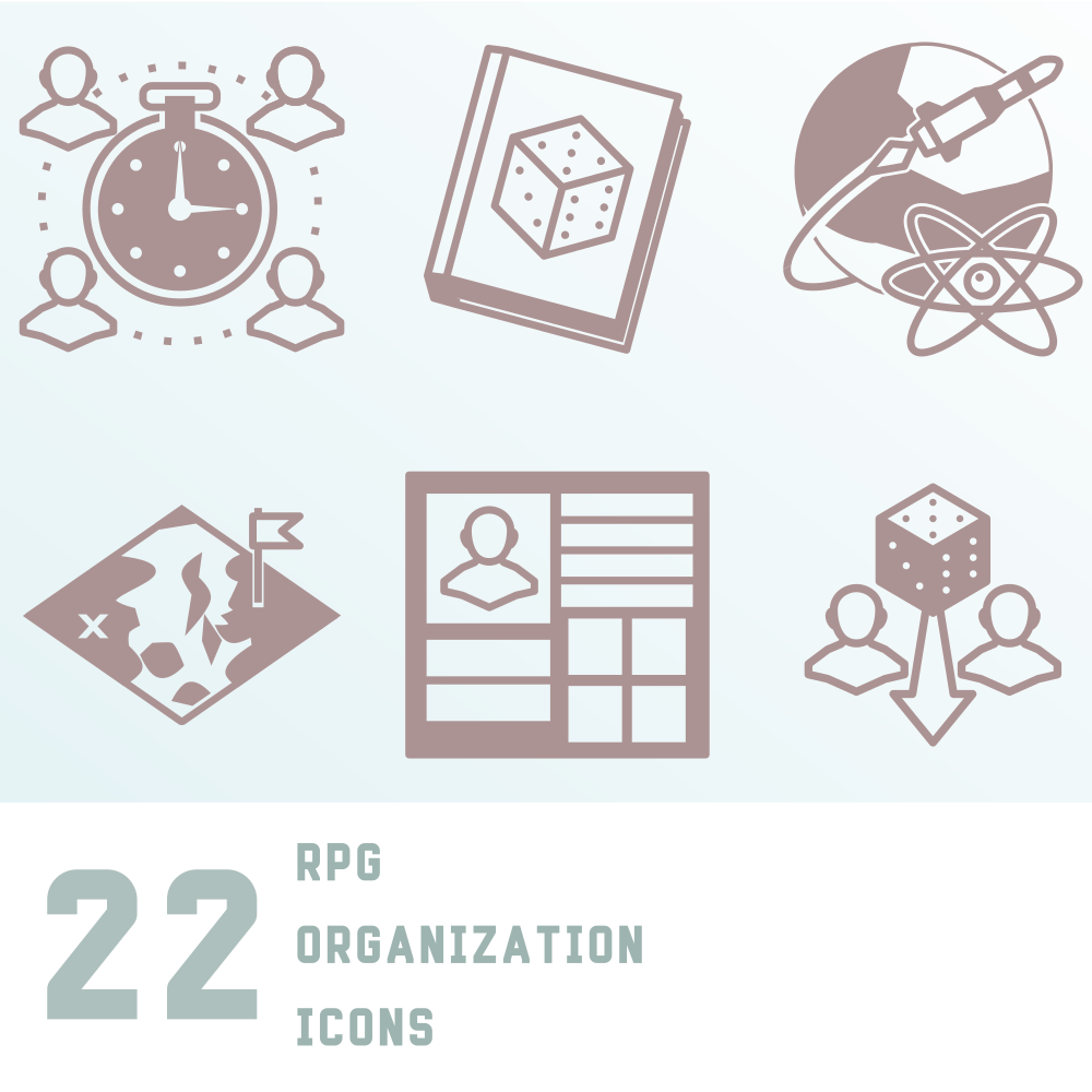 RPG Organization Outline Iconset #224260 - TemplateMonster