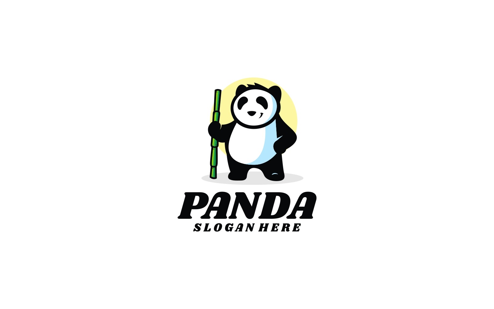 Panda Simple Mascot Logo Design #224577 - TemplateMonster