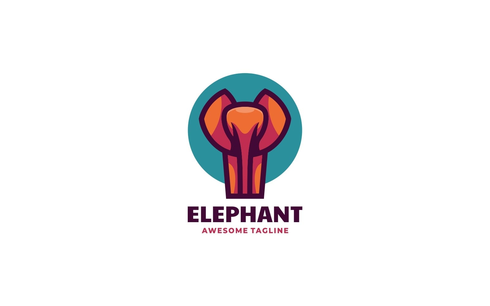 Olifant mascotte logo sjabloon #225372 - TemplateMonster