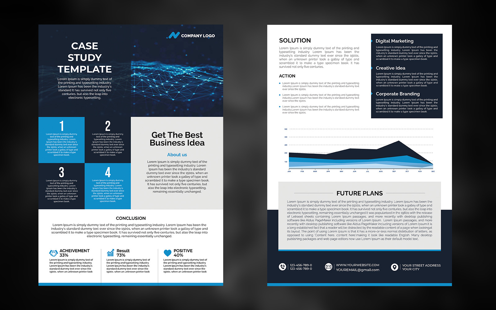 Professional Case Study Template V-3 - TemplateMonster