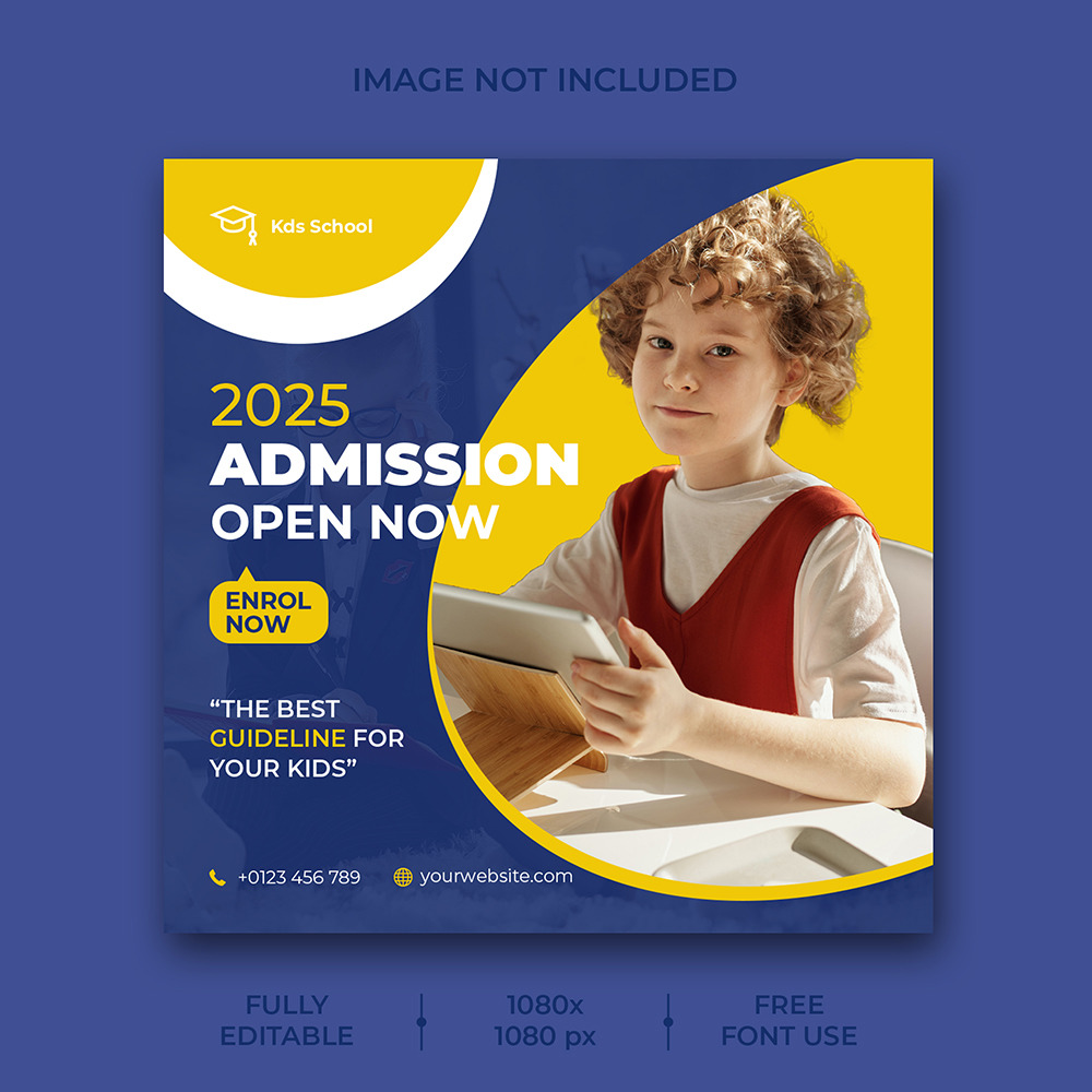 Admission Open Post Template #225521 - TemplateMonster
