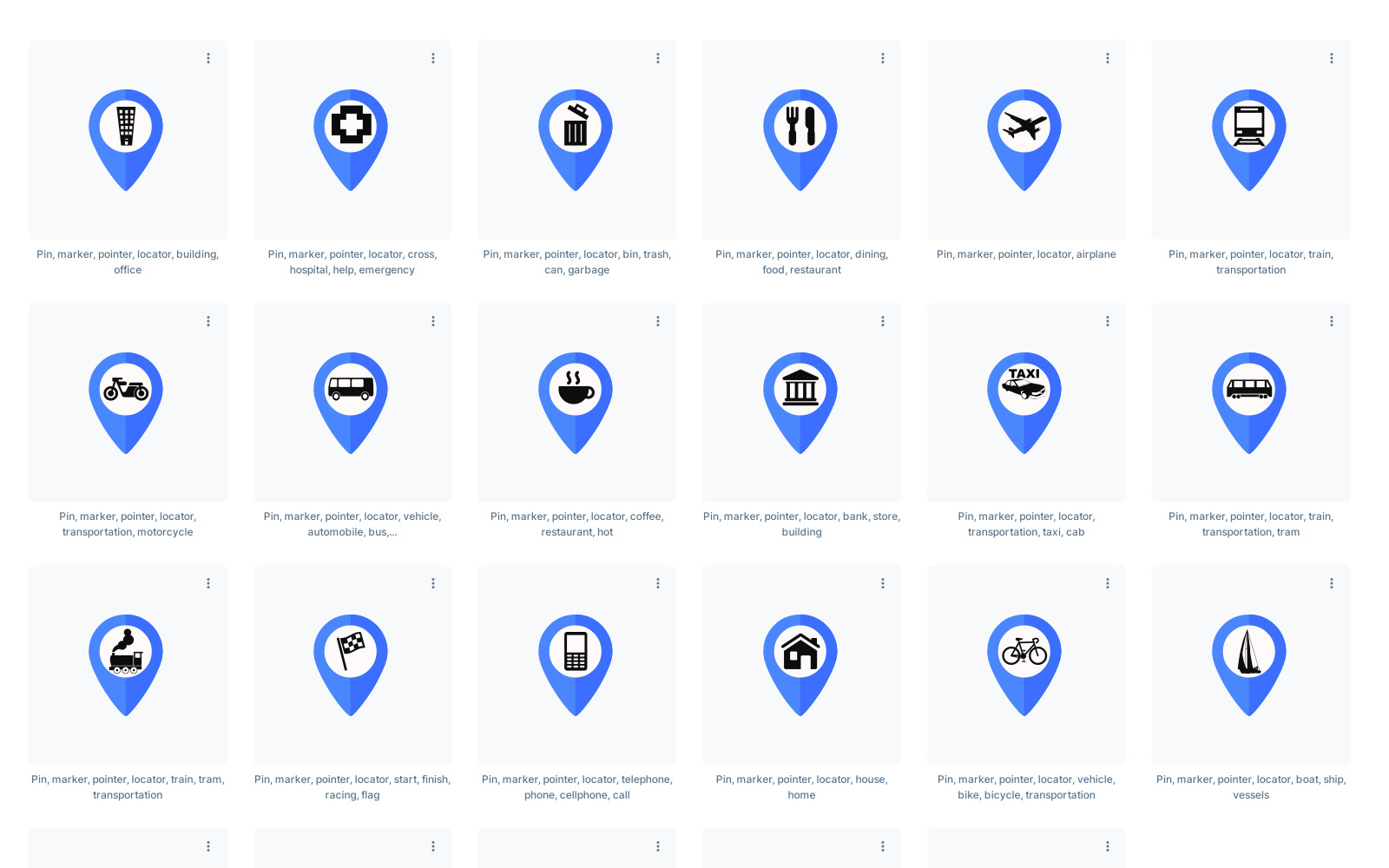 Locator Map Pointer Business Iconset template