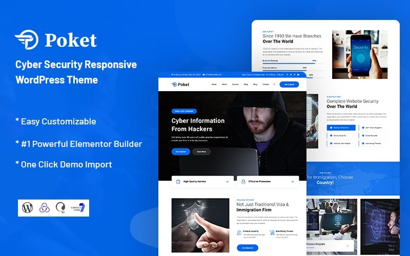 Poket - Cyber Security Responsive WordPress Theme