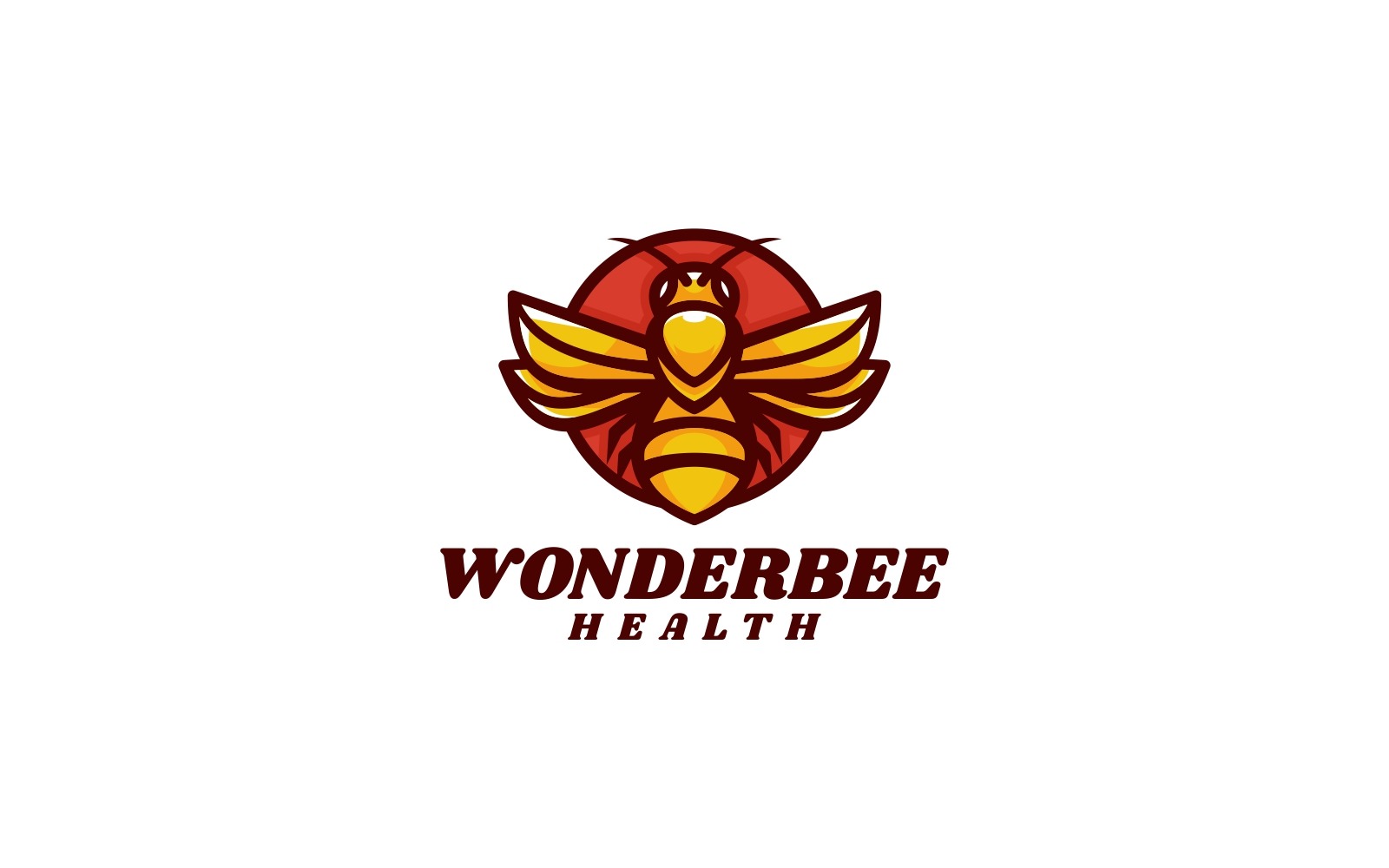 Wonder Bee Simple Mascot Logo #226620 - TemplateMonster