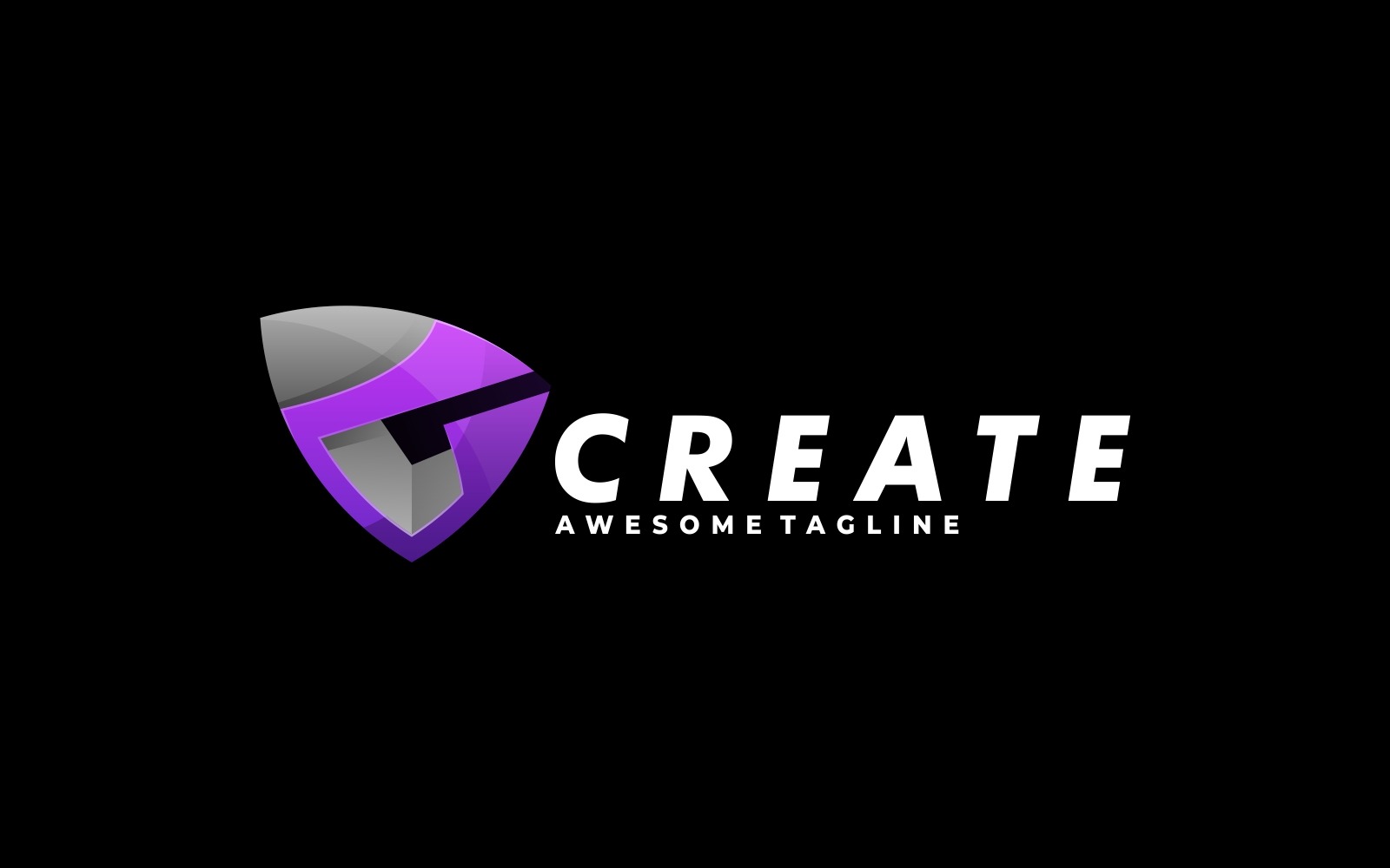 Abstract Letter Gradient Logo Design - TemplateMonster