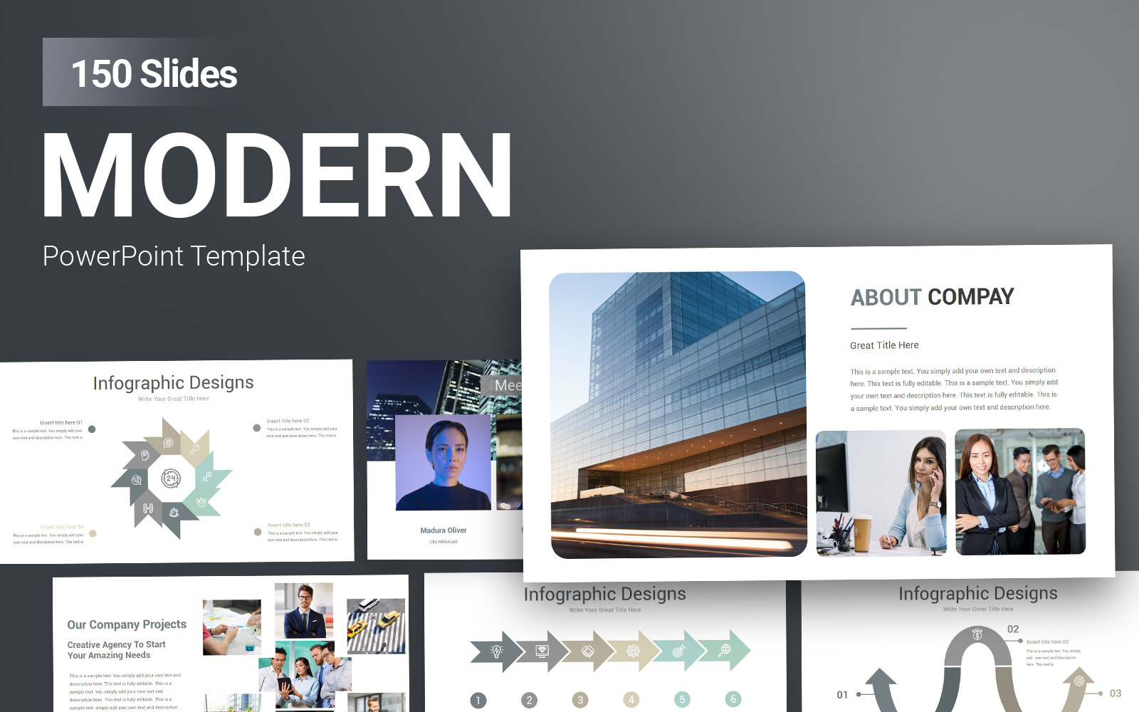 Modern PowerPoint Presentation Template - TemplateMonster