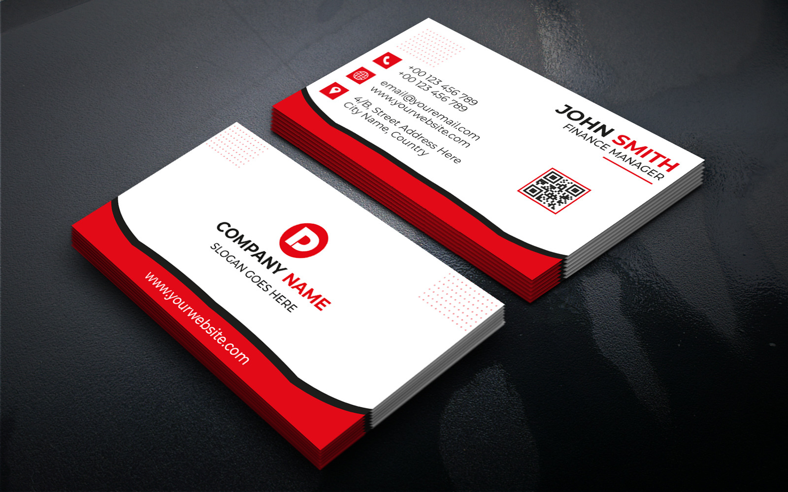 Decent Business Card Template Design - TemplateMonster