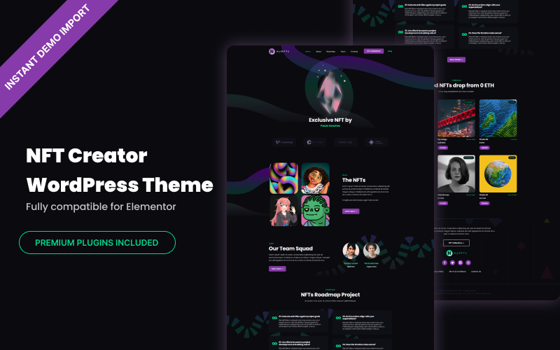 MyNFTs - NFT Creator WordPress Theme - TemplateMonster