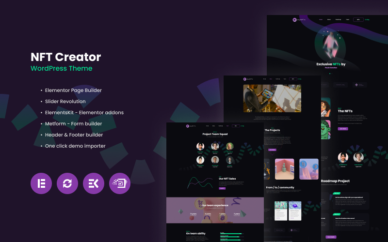 MyNFTs - NFT Creator WordPress Theme - TemplateMonster