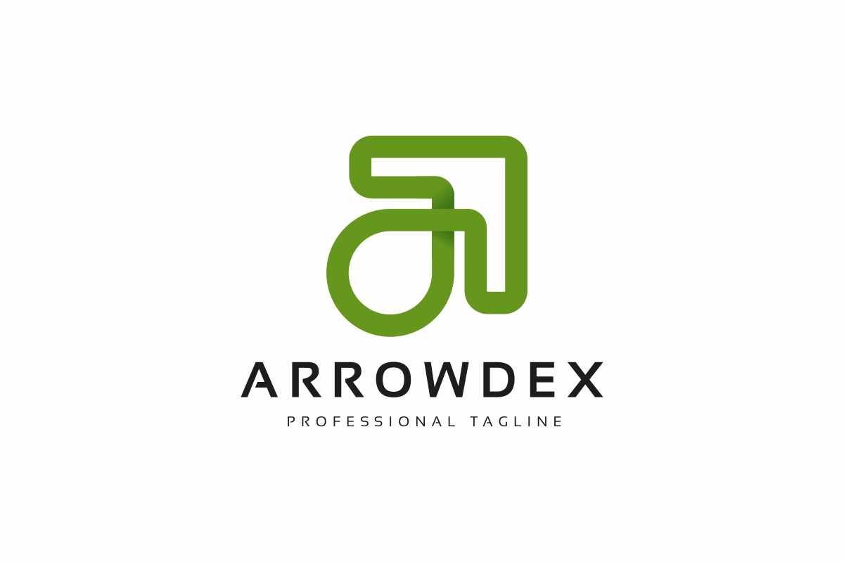 Arrow Line Digital Logo Template #231070 - TemplateMonster