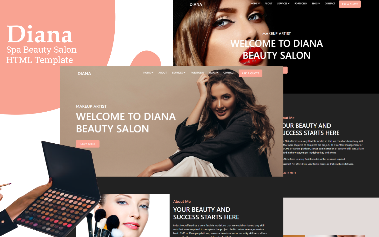 Diana - Spa Beauty Salon HTML Template - TemplateMonster