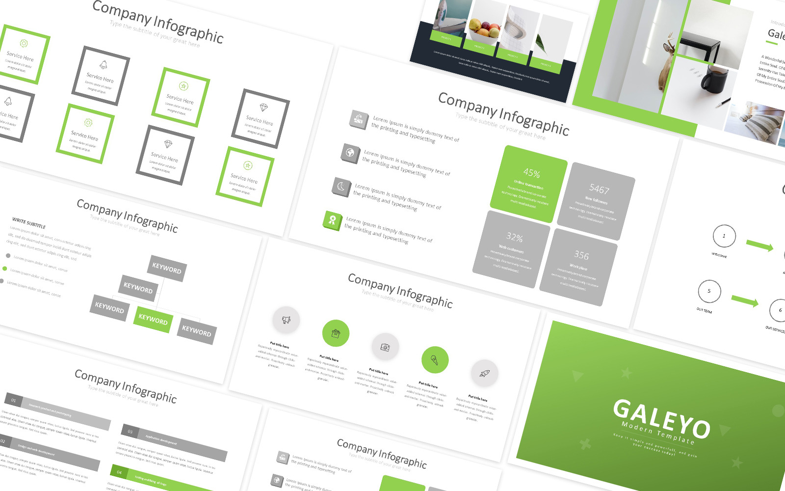 Modelo de Powerpoint Moderno Galeyo #231994 - TemplateMonster