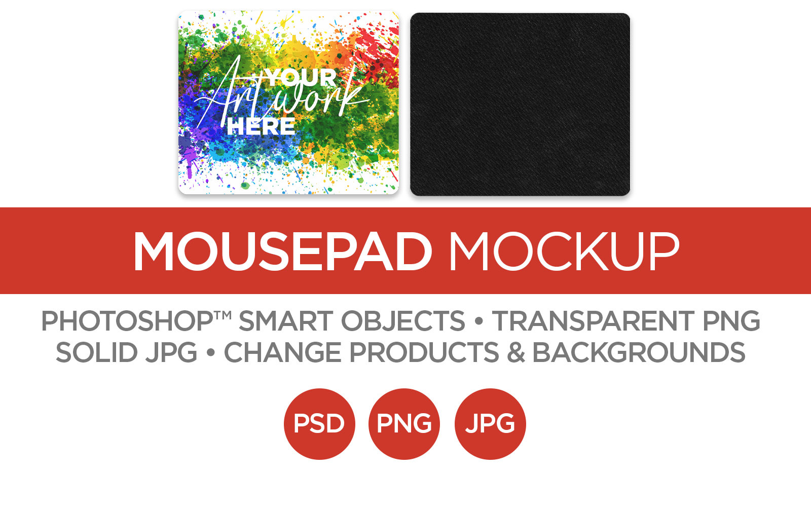 Mousepad Mockup & Template #231927 - TemplateMonster