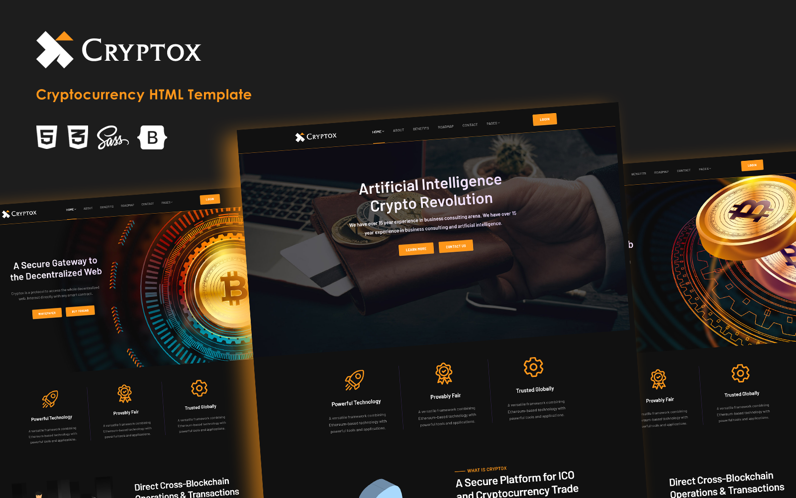 Cryptox – Cryptocurrency HTML Template - TemplateMonster