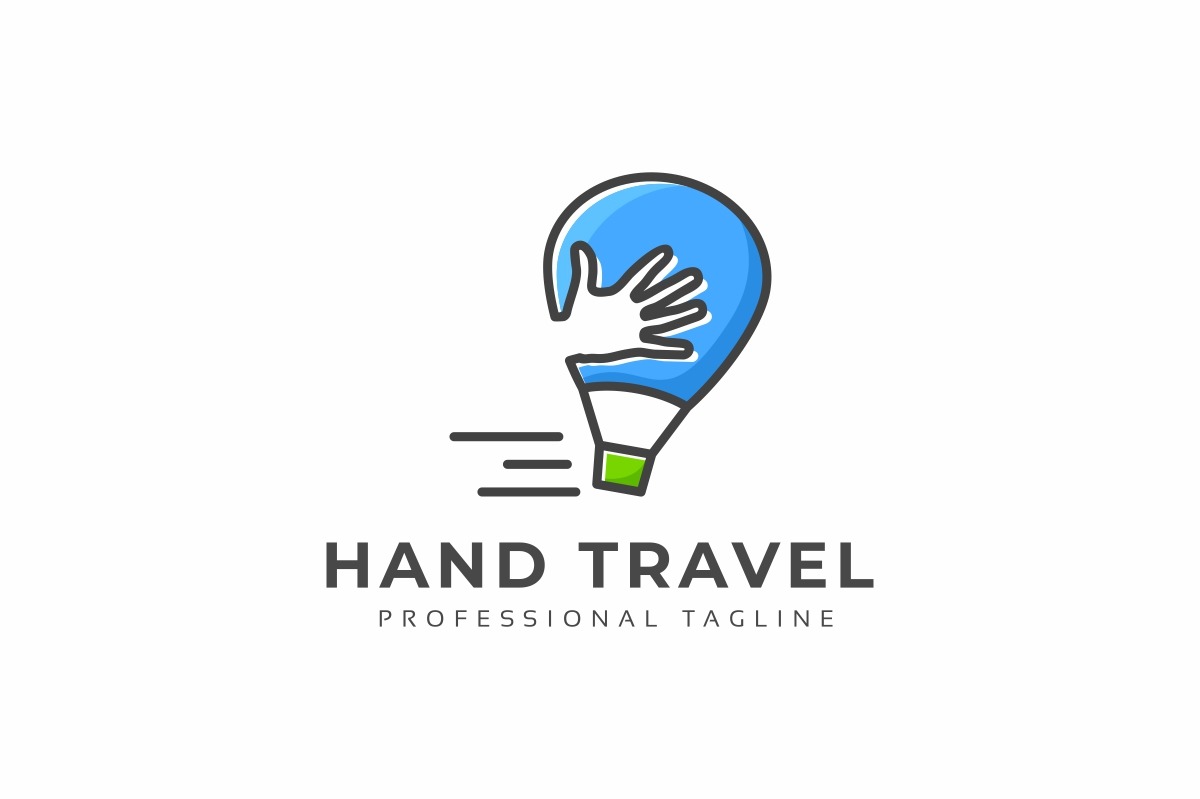 Hand Travel Logo Template #232002 - TemplateMonster