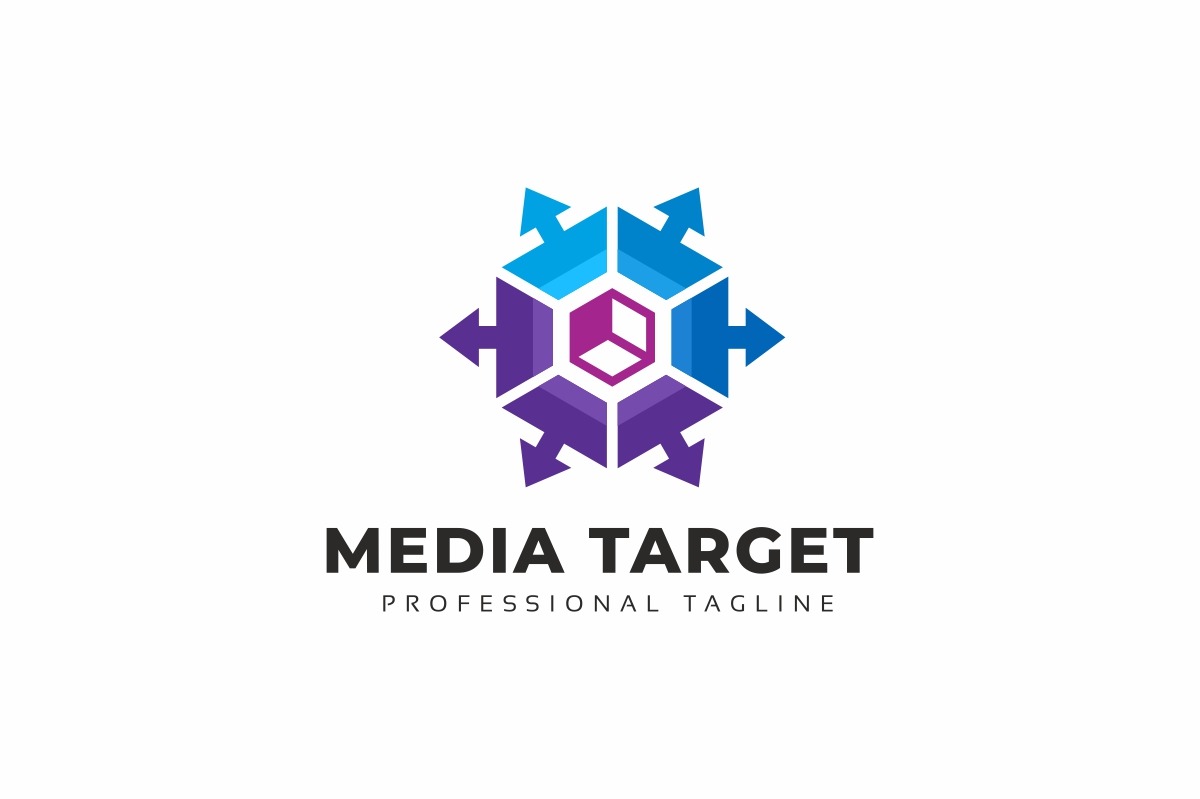 Media Target Logo Template #232004 - TemplateMonster