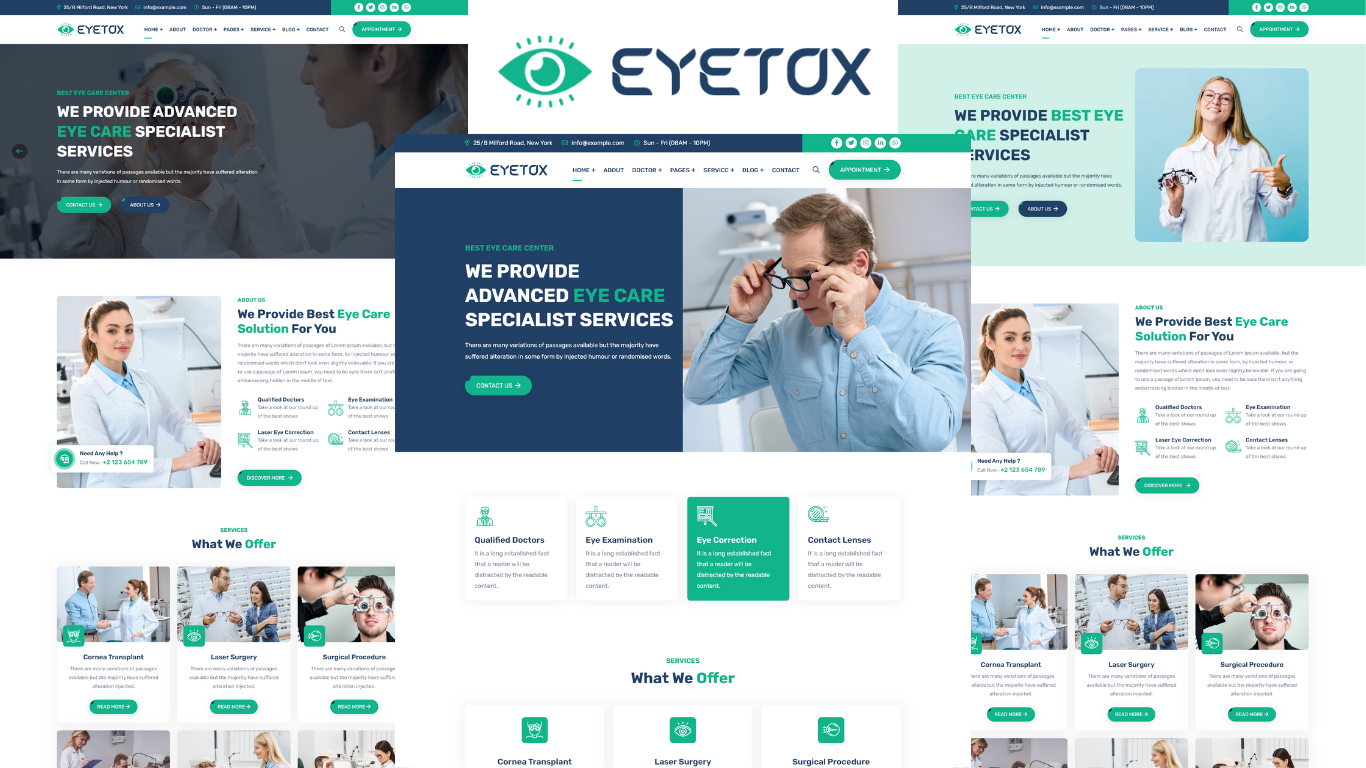 Eyetox - Eye Care And Optometrist HTML5 Template