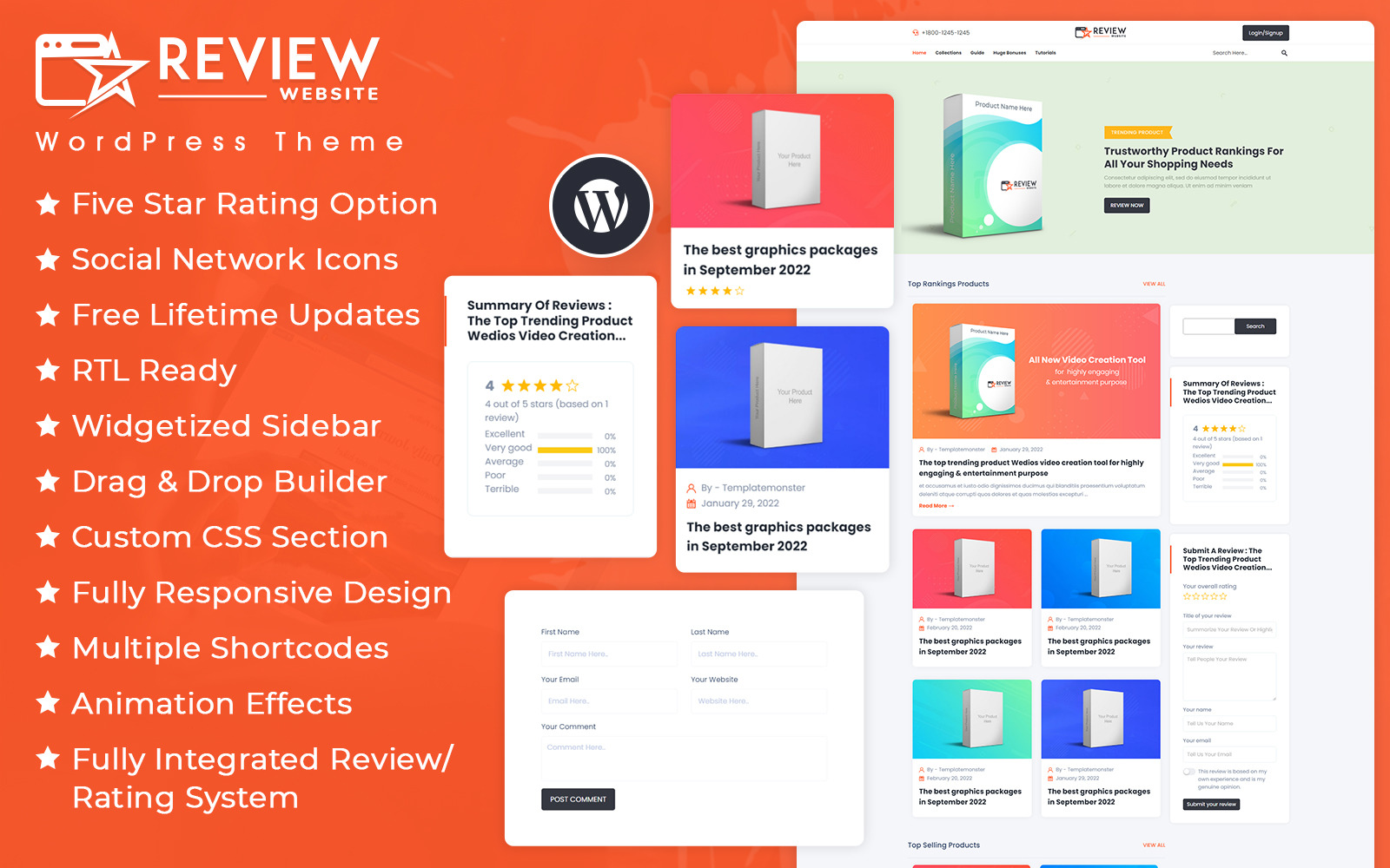 Reviews & Ratings WordPress Theme - TemplateMonster