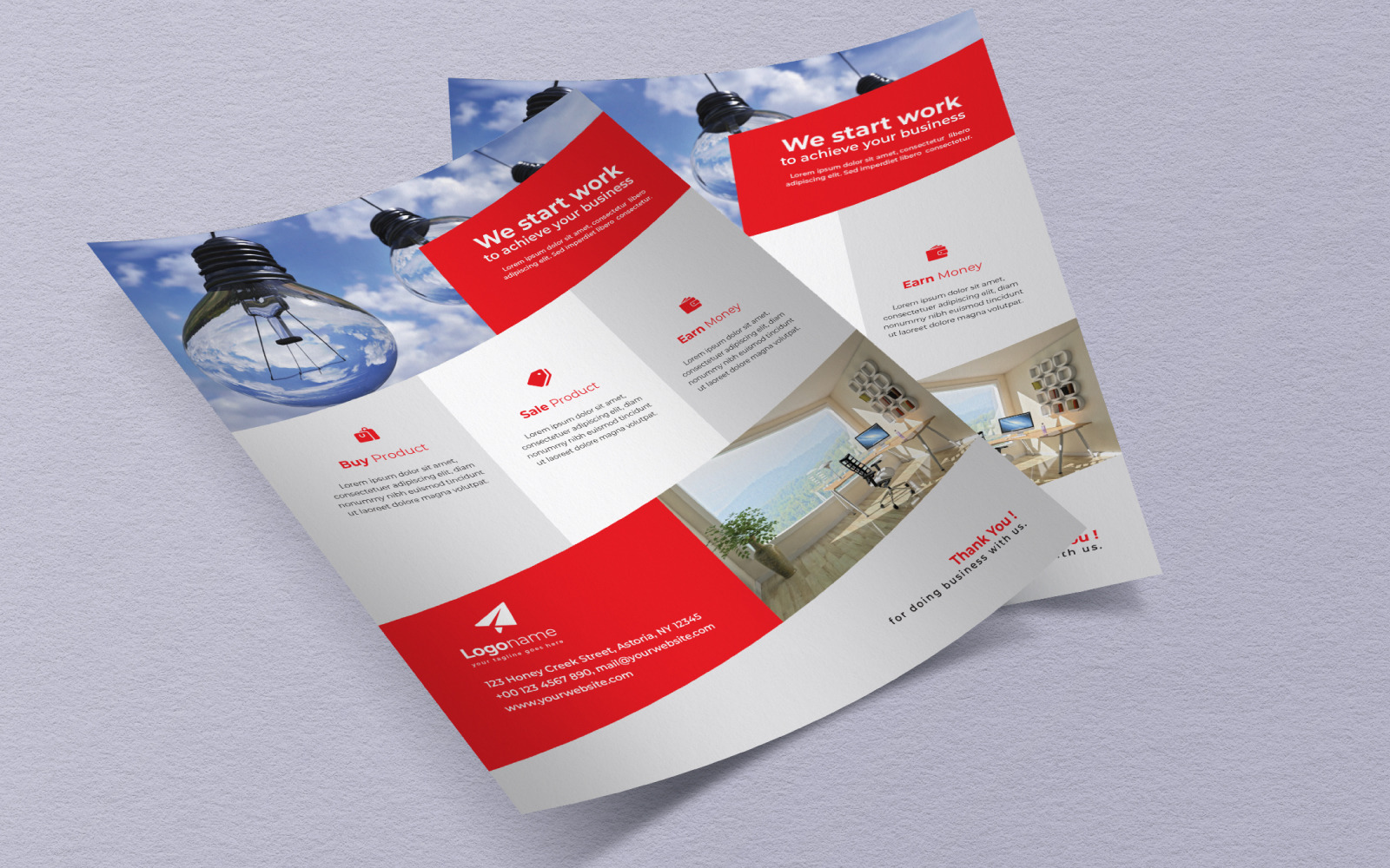 Corporate Identity Flyer Template #232673 - TemplateMonster