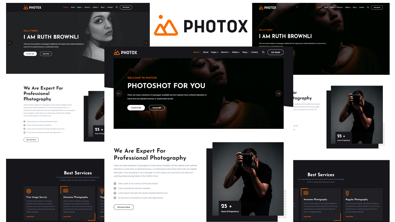Photox - Photography HTML5 Template #233470 - TemplateMonster
