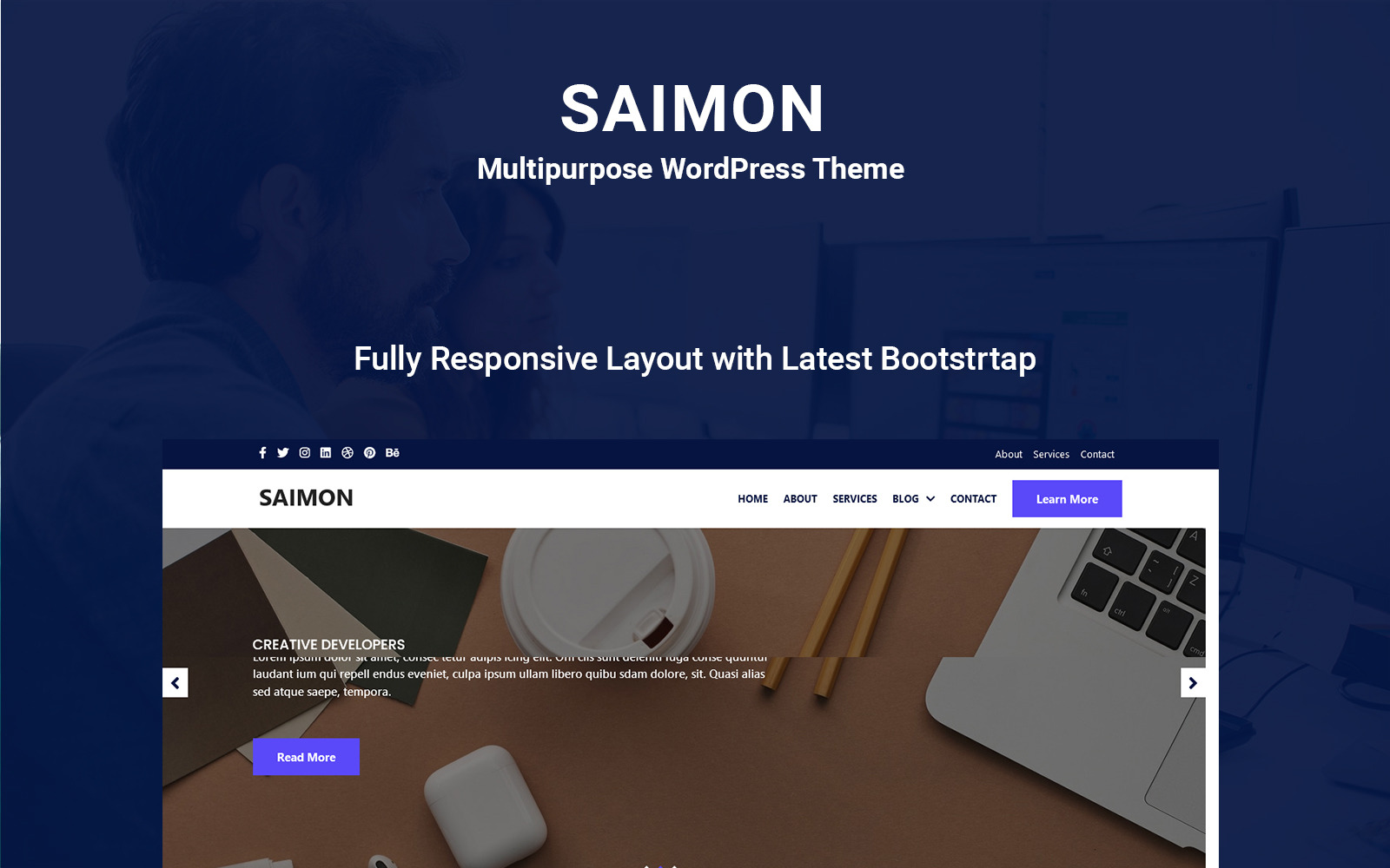 Saimon - Multipurpose WordPress Theme - TemplateMonster