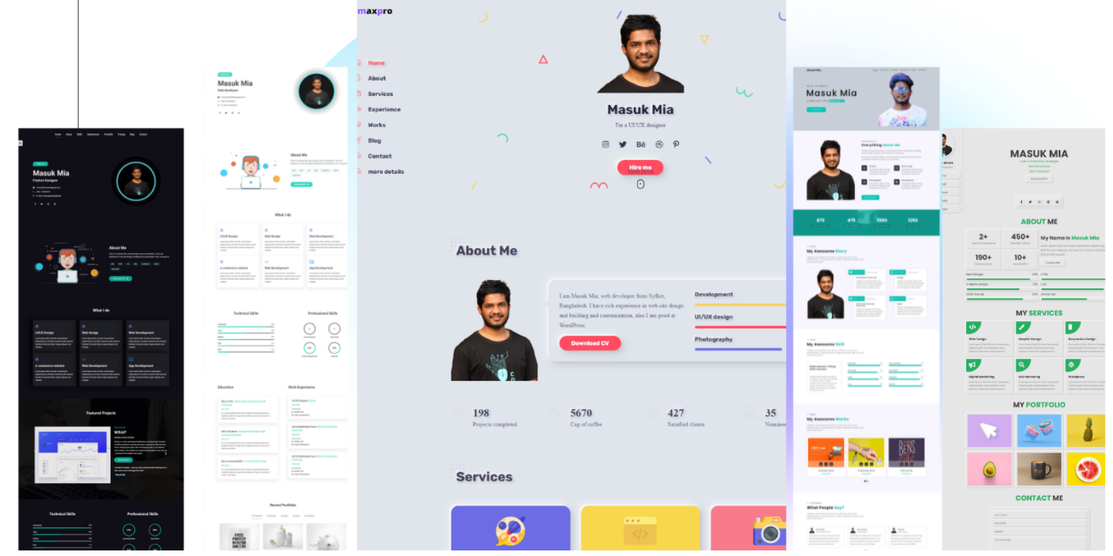 Maxpro Responsive Single Page Portfolio HTML5 Template
