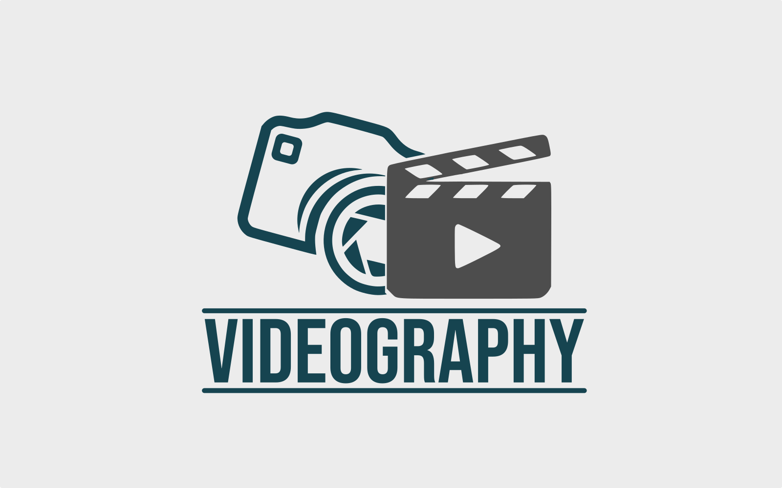 Videography Logo Template With Camera Icon - TemplateMonster