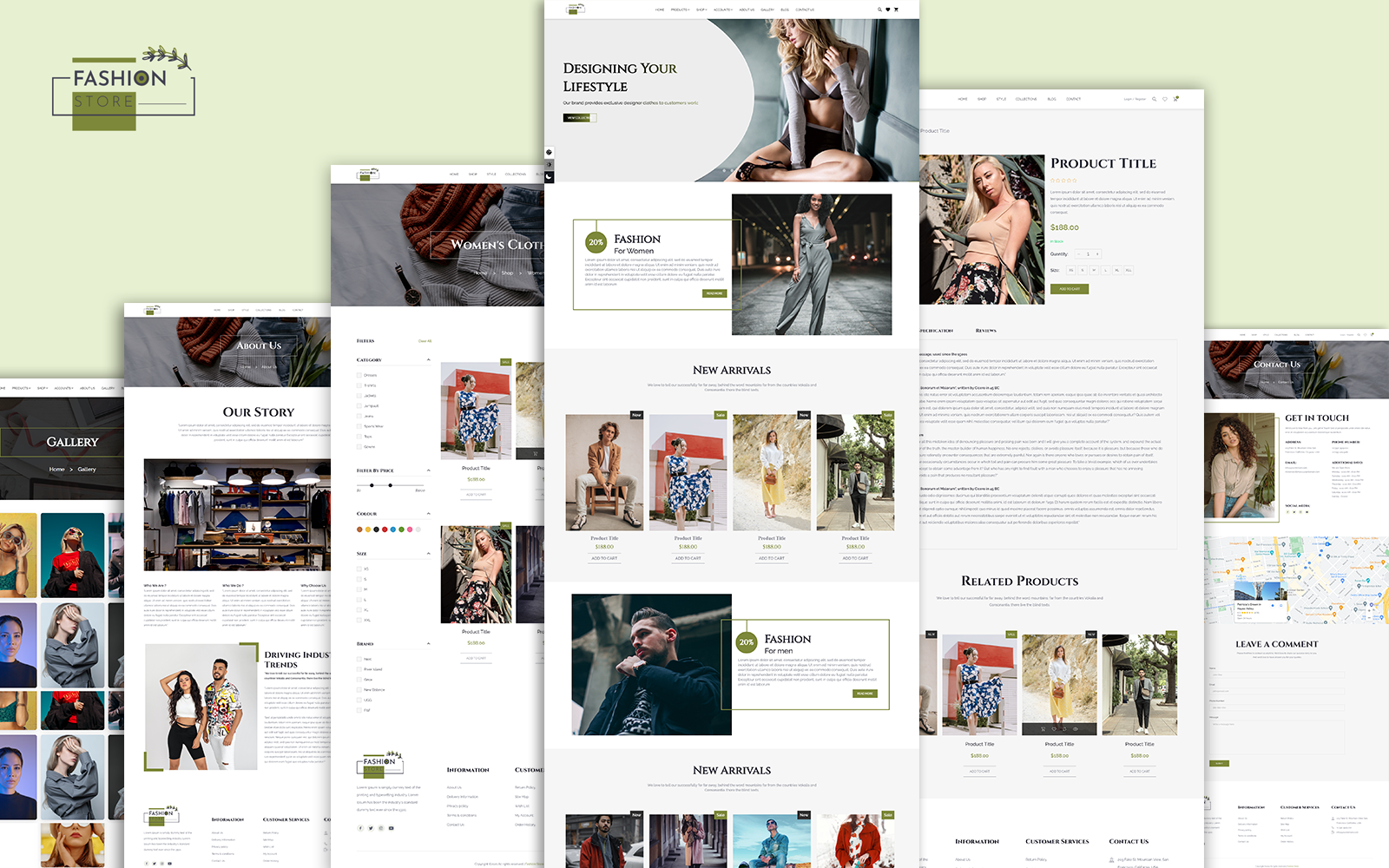 Fashion Store HTML template #235809 - TemplateMonster