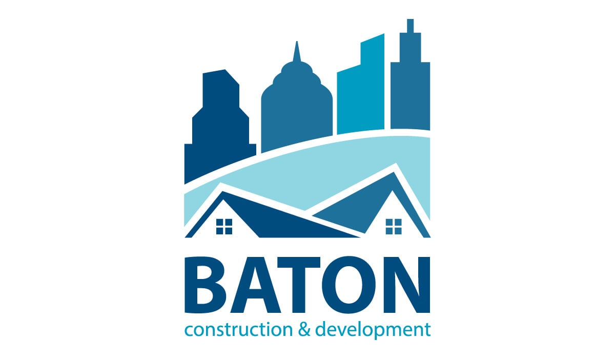 Baton Construction and Development Logo Template