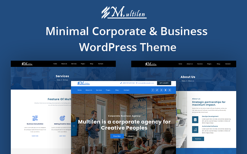 Multilen - Corporate WordPress Theme - TemplateMonster