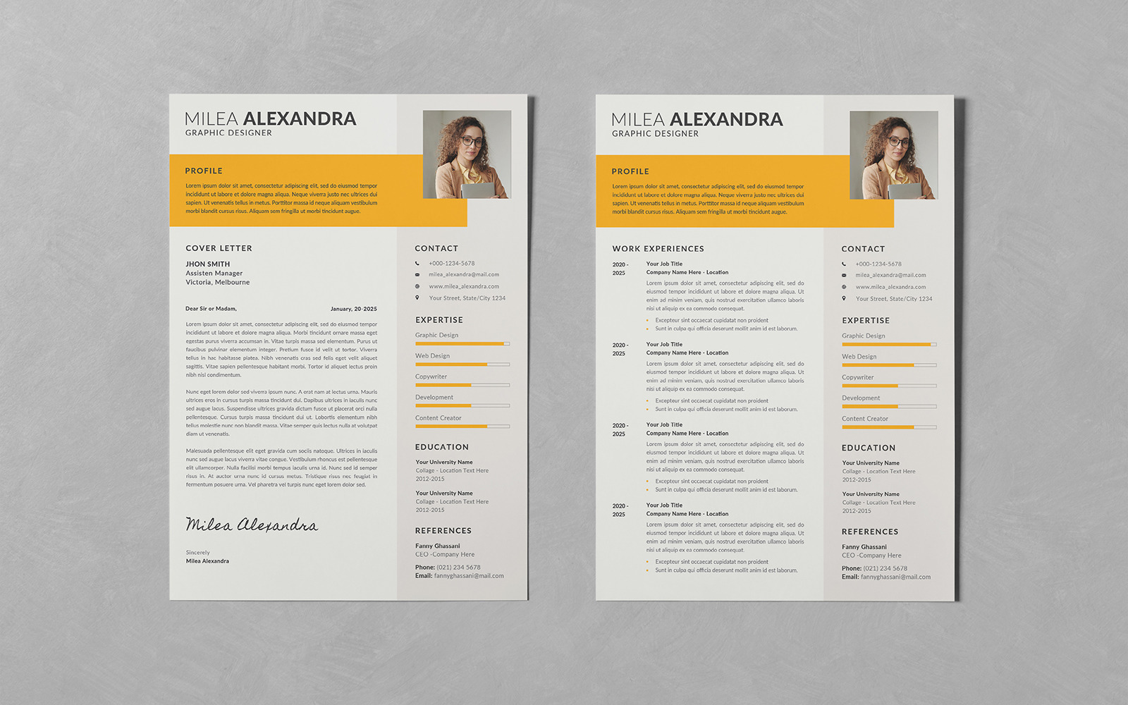 Creative Modern Resume CV Templates #237467 - TemplateMonster