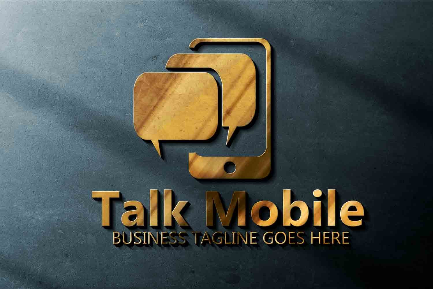 Talk Mobile Logo Design template #238469 - TemplateMonster