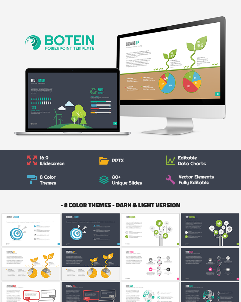 Botein PowerPoint Template #239766 - TemplateMonster